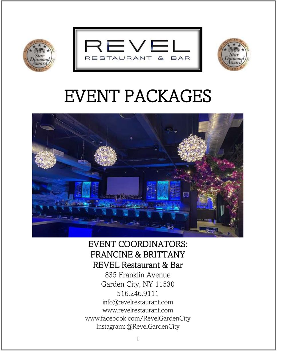 Private Dining & Event Venue in Long Island - REVEL Restaurant - Revel Restaurant & Bar